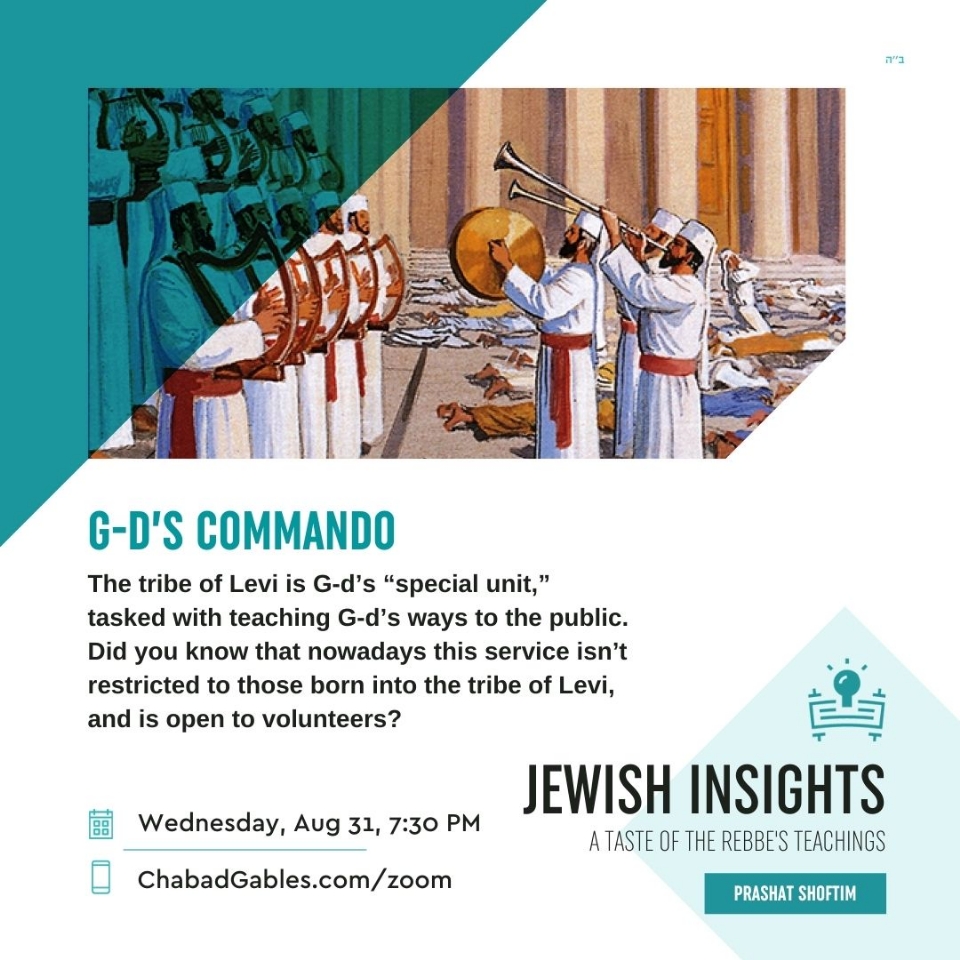 Jewish Insights - Weekly Torah Class - Weekly Torah Study - Chabad of ...